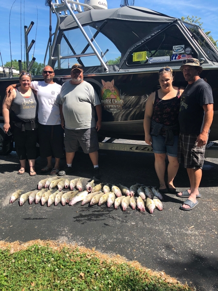 fishing fest this morning by Pork Chop Express Charters